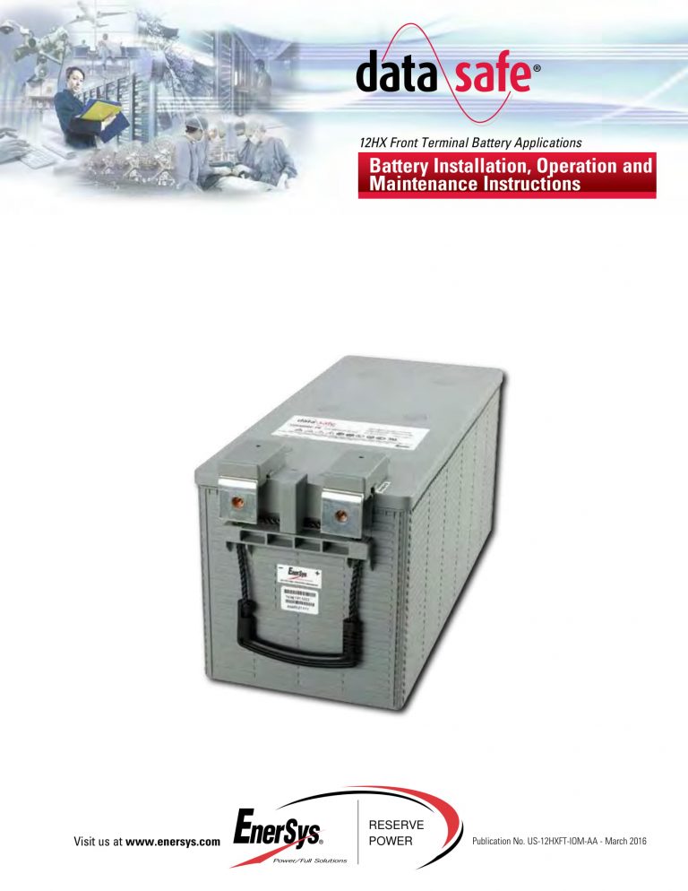 Technical Papers - Datasafe Batteries Canada
